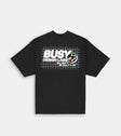 Busy Design Labs Mock Neck T-Shirt - Off Black